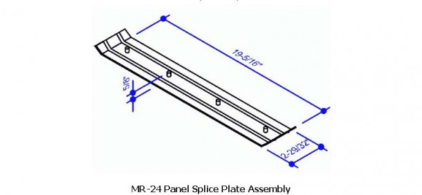 MR-24 Panel Splice Plate Assembly - MR-24 Roof System