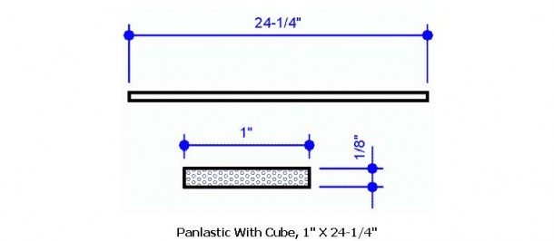 MR-24 Splice Panlastic with Cubes 1 inch x 24-1/4 inch - Sealants